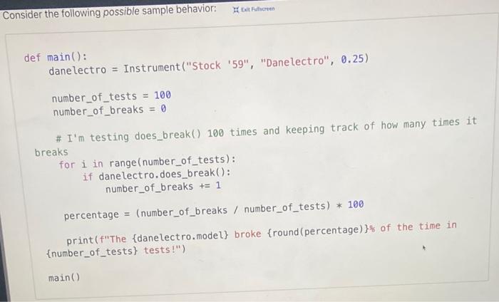 Solved In python please. Don't use eval(), break(), or the | Chegg.com