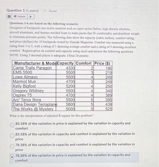 Solved Questions 1-6 are based on the following scenario: | Chegg.com