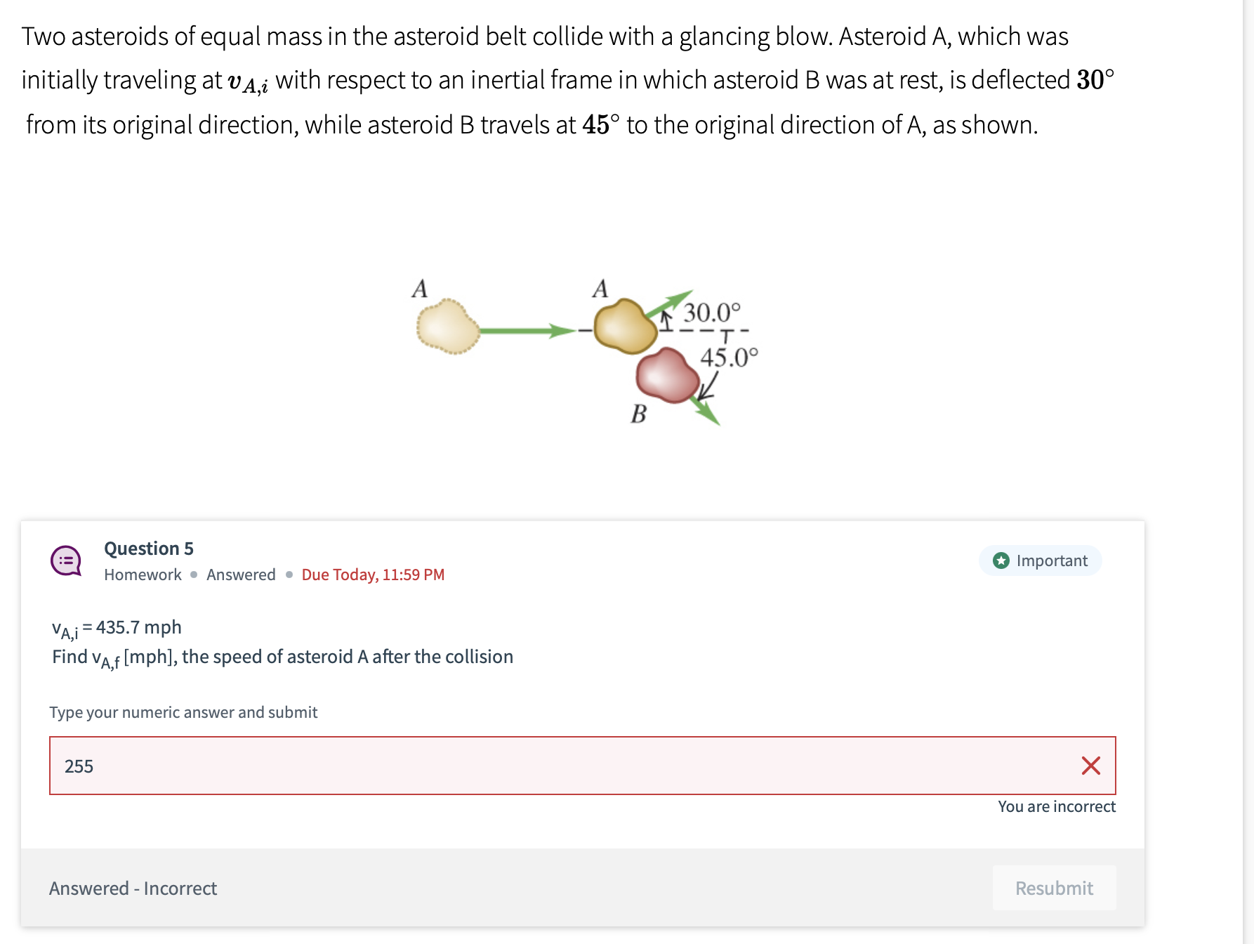 Solved Two asteroids of equal mass in the asteroid belt | Chegg.com
