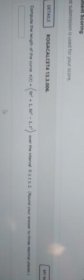 Solved ament Scoring st submission is used for your score. | Chegg.com