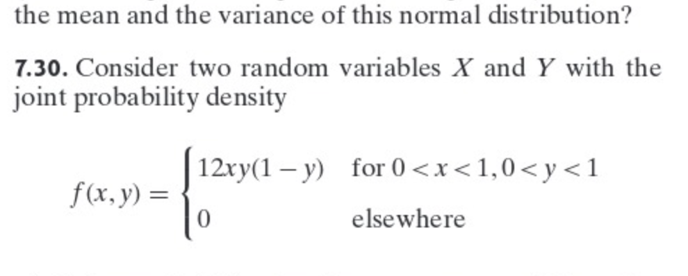 Solved the mean and the variance of this normal | Chegg.com