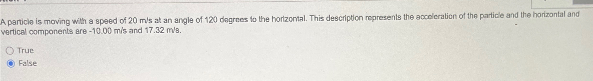Solved A particle is moving with a speed of 20ms ﻿at an | Chegg.com
