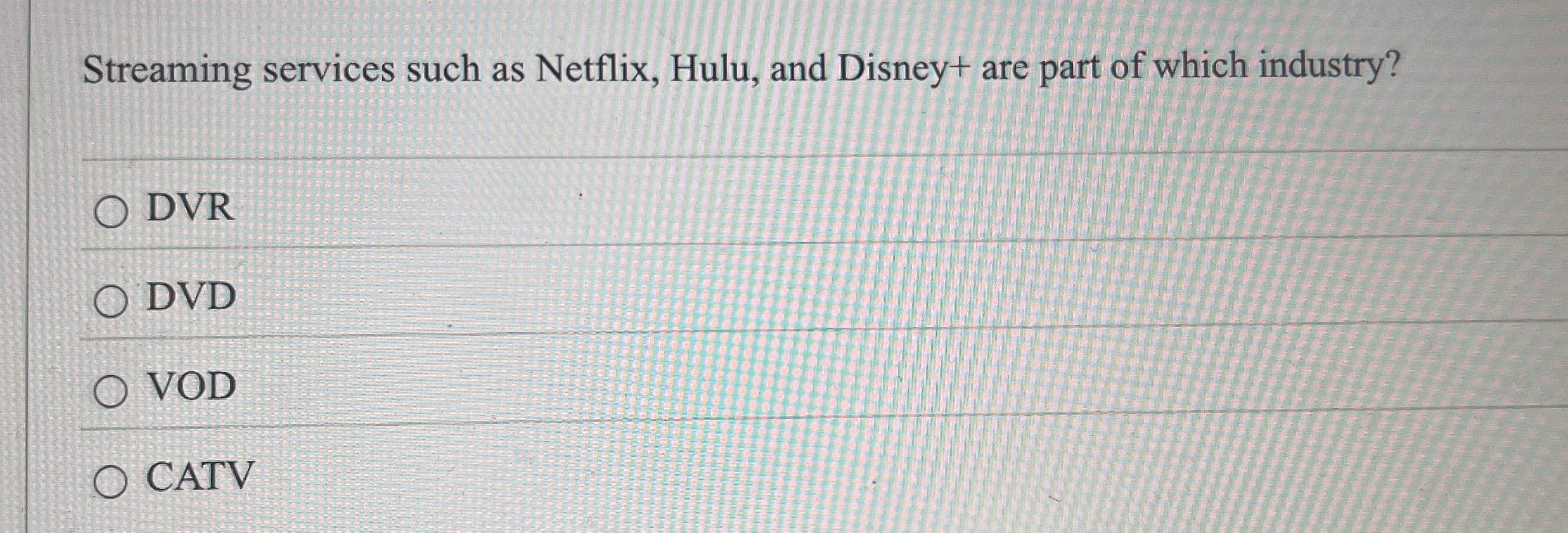 Solved Streaming services such as Netflix, Hulu, and Disney+ | Chegg.com