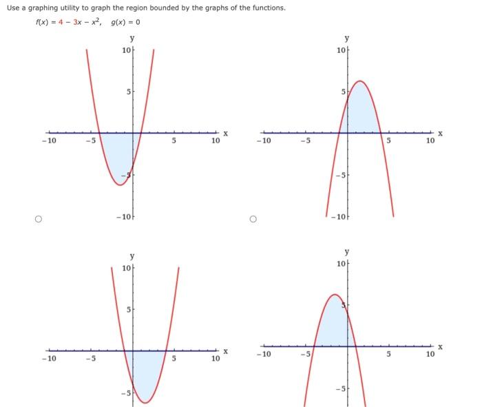 Solved Use a graphing utility to graph the region bounded by | Chegg.com