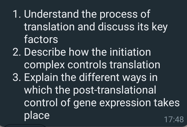 Solved Understand the process of translation and discuss its | Chegg.com