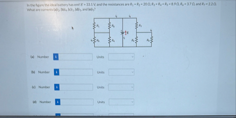 Solved (a) ﻿Number ﻿Unats B) ﻿Number ﻿Unis (4) ﻿Number | Chegg.com