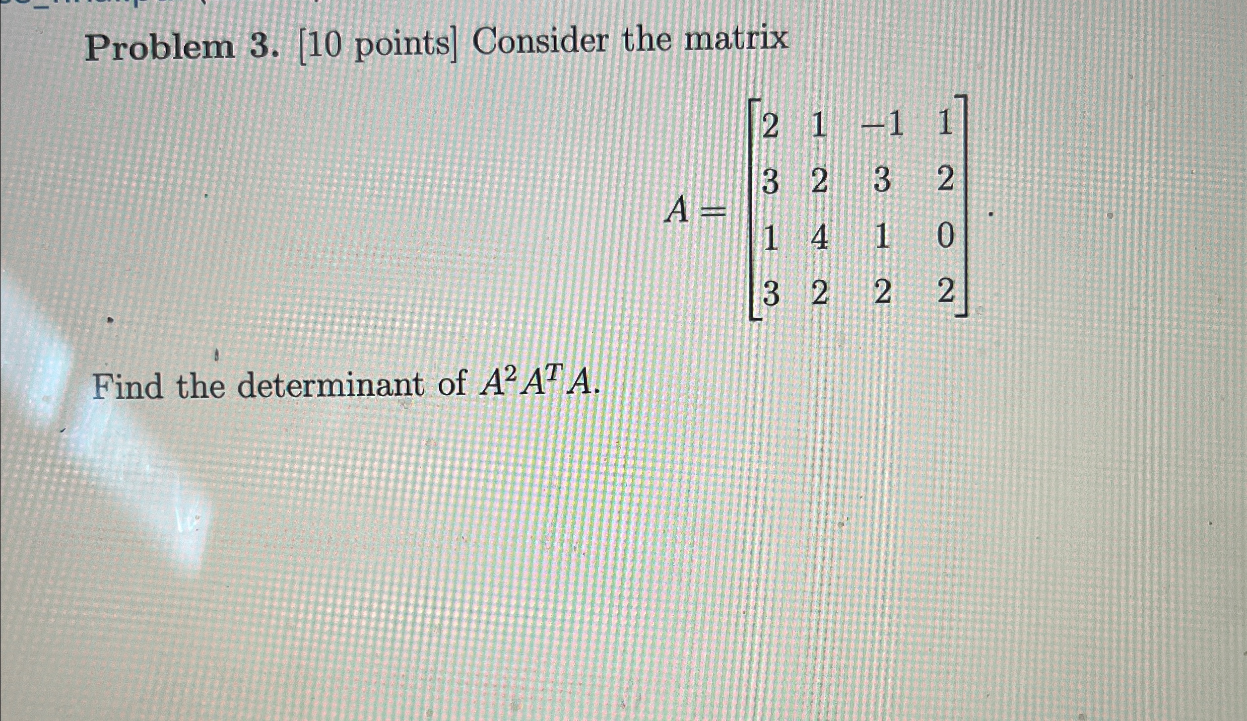 Solved Problem 3. [10 ﻿points] ﻿Consider the | Chegg.com