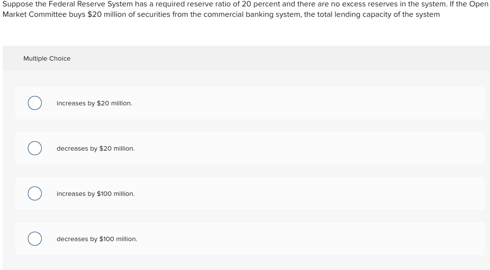 Solved Suppose the Federal Reserve System has a required | Chegg.com