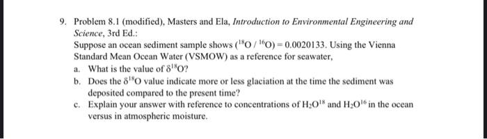 Solved 9. Problem 8.1 (modified), Masters and Ela, | Chegg.com