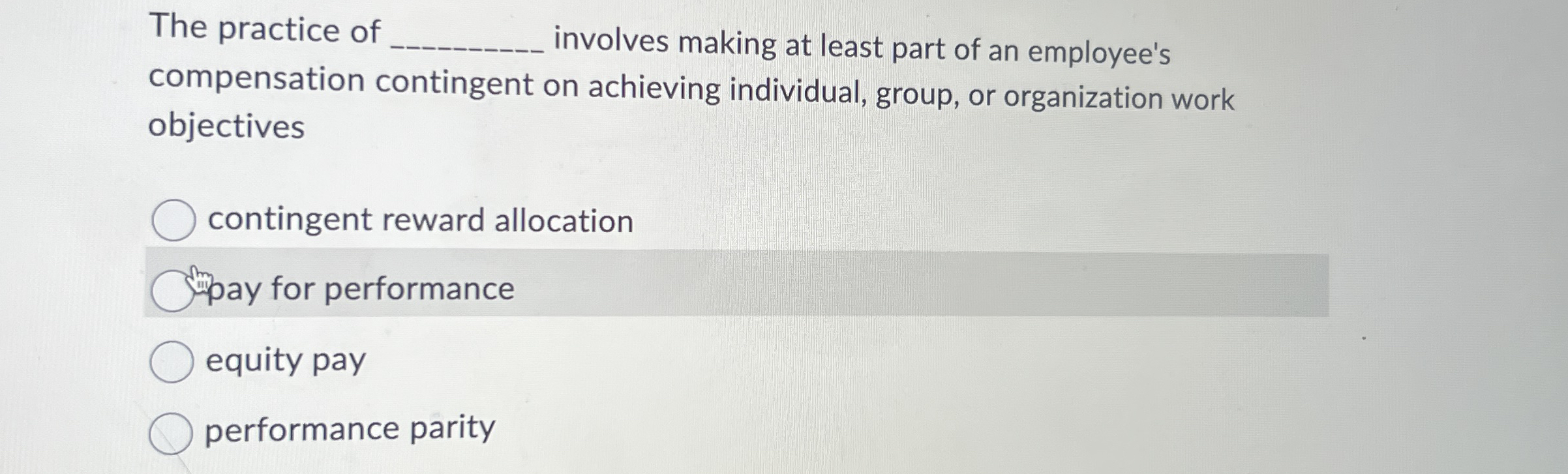 Solved The practice of q, ﻿involves making at least part of | Chegg.com