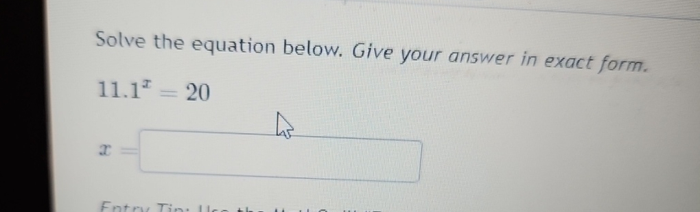 Solved Solve the equation below. Give your answer in exact | Chegg.com