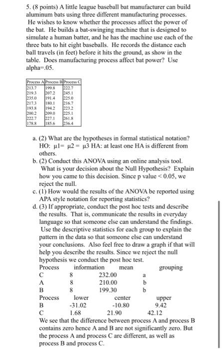 Solved 5. ( 8 points) A little league baseball bat | Chegg.com