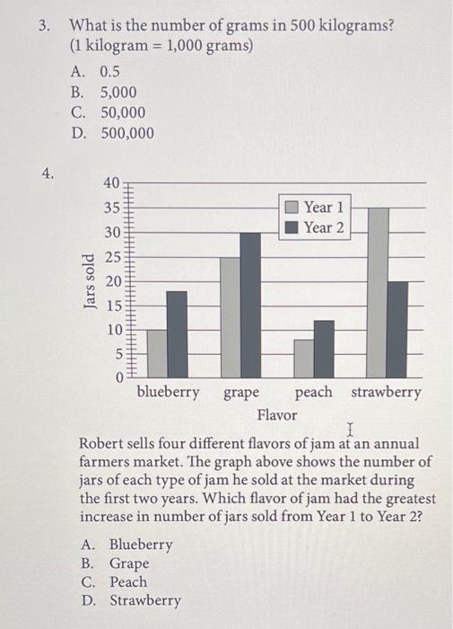 Solved 3. What is the number of grams in 500 kilograms? ( 1 | Chegg.com