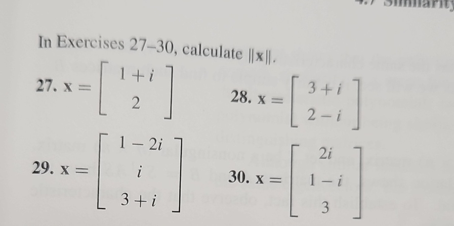 Solved In Exercises 27-30, ﻿calculate | Chegg.com