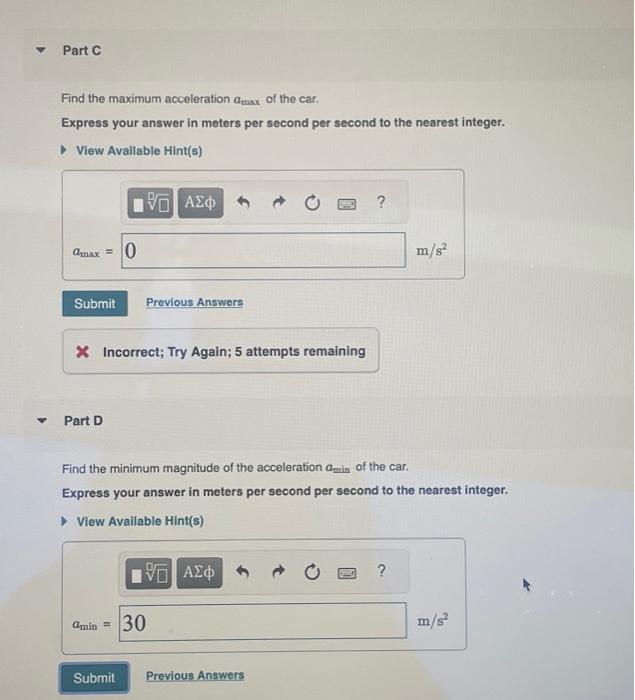 Solved The graph in (Figure 1) shows the velocity v of a | Chegg.com