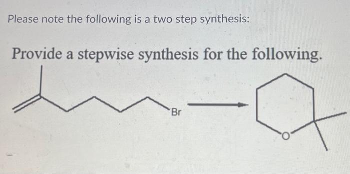 Solved Provide a stepwise synthesis for the following. | Chegg.com