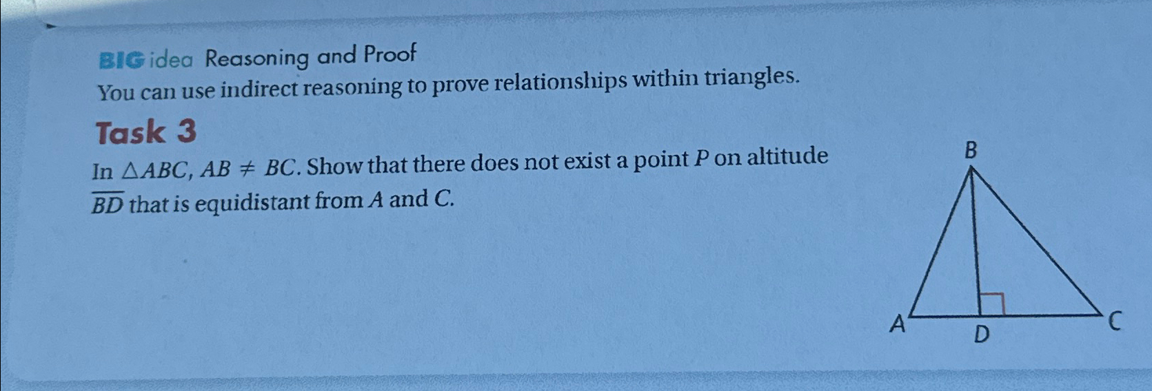 Solved BIC idea Reasoning and ProofYou can use indirect | Chegg.com