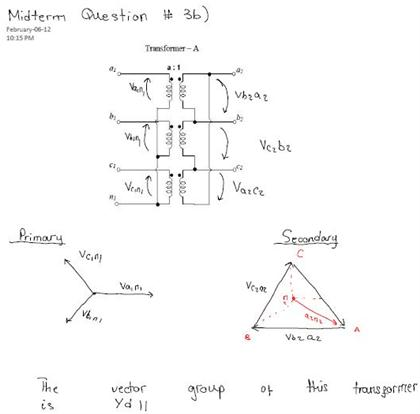 Solved Is the vector group for this connection Yd1 ? | Chegg.com