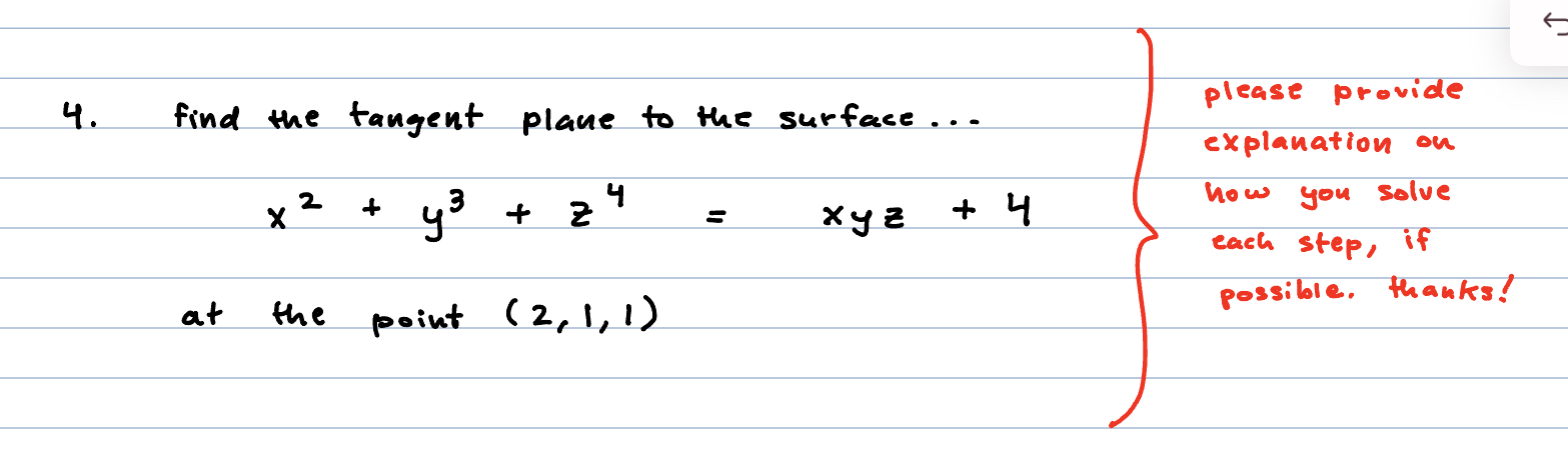 Solved find the tangent plane to the | Chegg.com