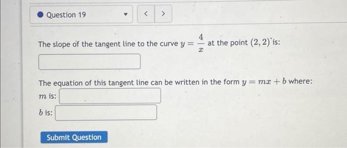 Solved The slope of the tangent line to the curve y=x4 at | Chegg.com
