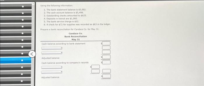 Solved Uting the following infermation 1. The bank itolement | Chegg.com
