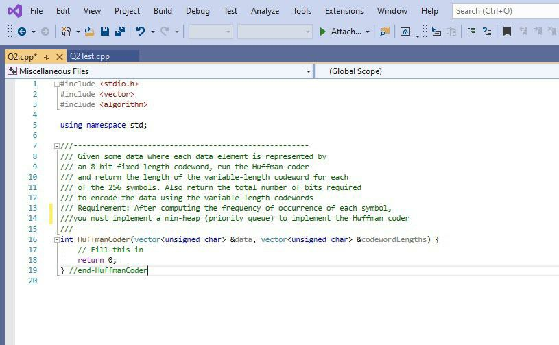 You are given an array of N unsigned chars (symbols) | Chegg.com