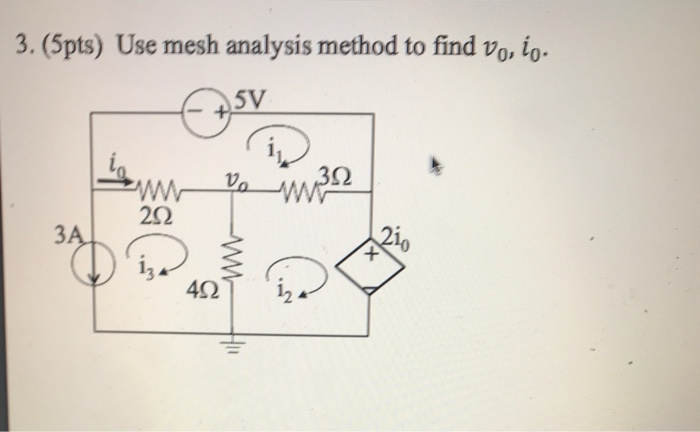 Solved 1. (5pts) Use nodal analysis method to find V1, V2, | Chegg.com