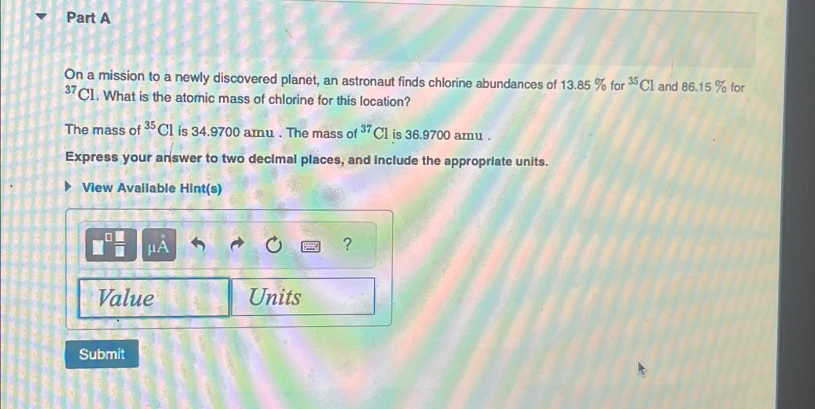 Solved Part AOn a mission to a newly discovered planet, an | Chegg.com