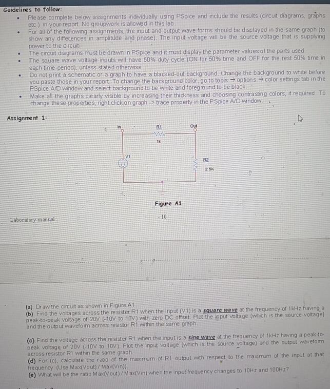 Guidelines to follow:Please complete below | Chegg.com