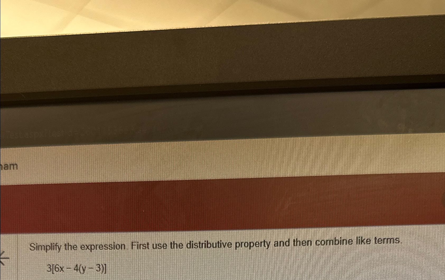 Solved Simplify the expression. First use the distributive | Chegg.com