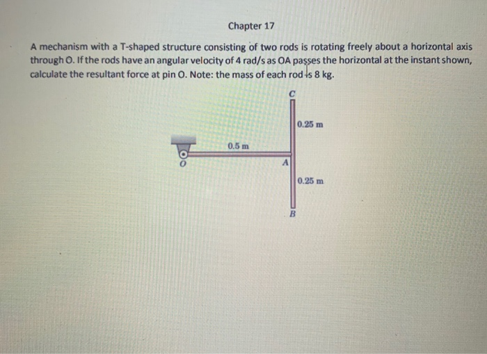 Solved Chapter 17 A mechanism with a T-shaped structure | Chegg.com