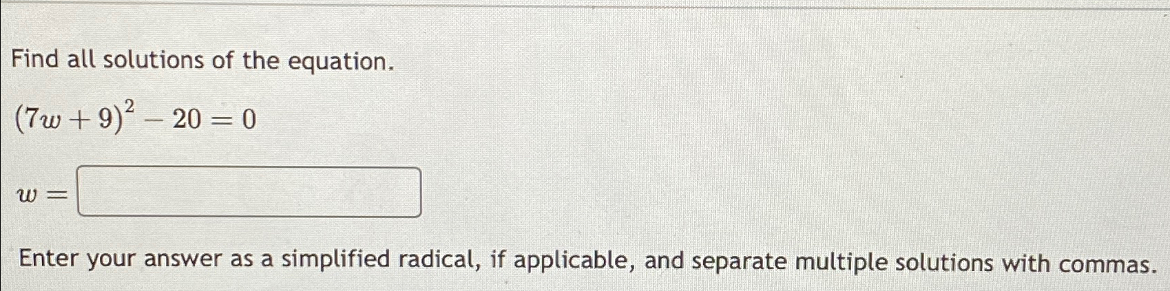 Solved Find all solutions of the | Chegg.com