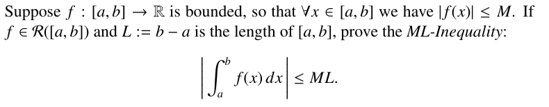 Solved Suppose f:[a,b]→R is ﻿bounded, so ﻿that for all | Chegg.com