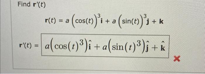 Solved Find r′(t) | Chegg.com