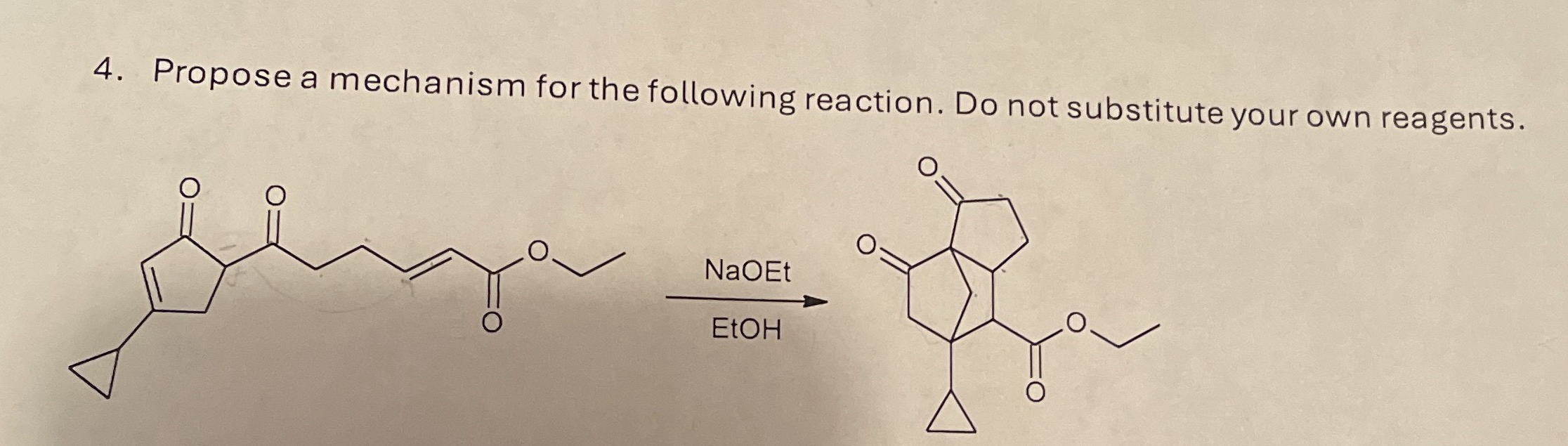 Solved Propose a mechanism for the following reaction. Do | Chegg.com