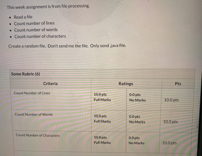 Solved This week assignment is from file processing. • Read | Chegg.com