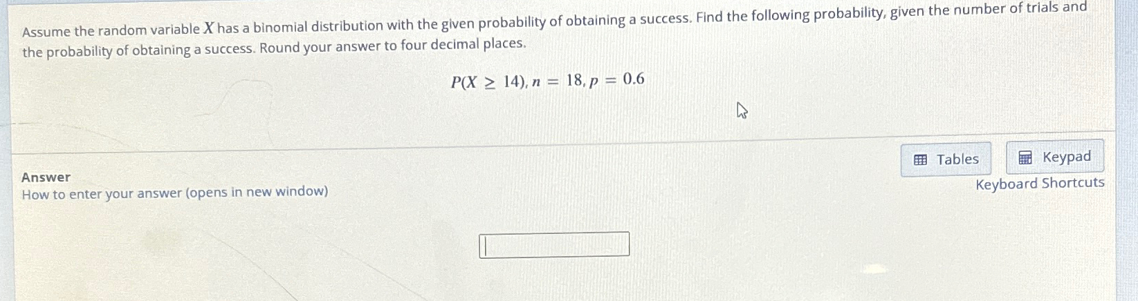 Solved Assume the random variable x ﻿has a binomial | Chegg.com