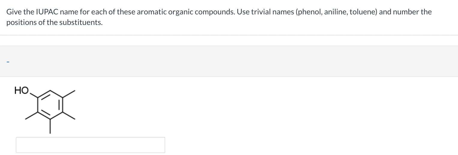 Give the IUPAC name for each of these aromatic | Chegg.com