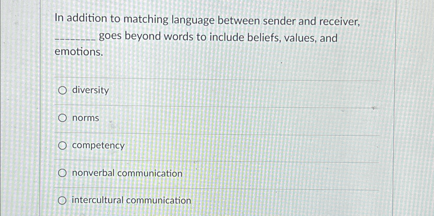 Solved In addition to matching language between sender and | Chegg.com