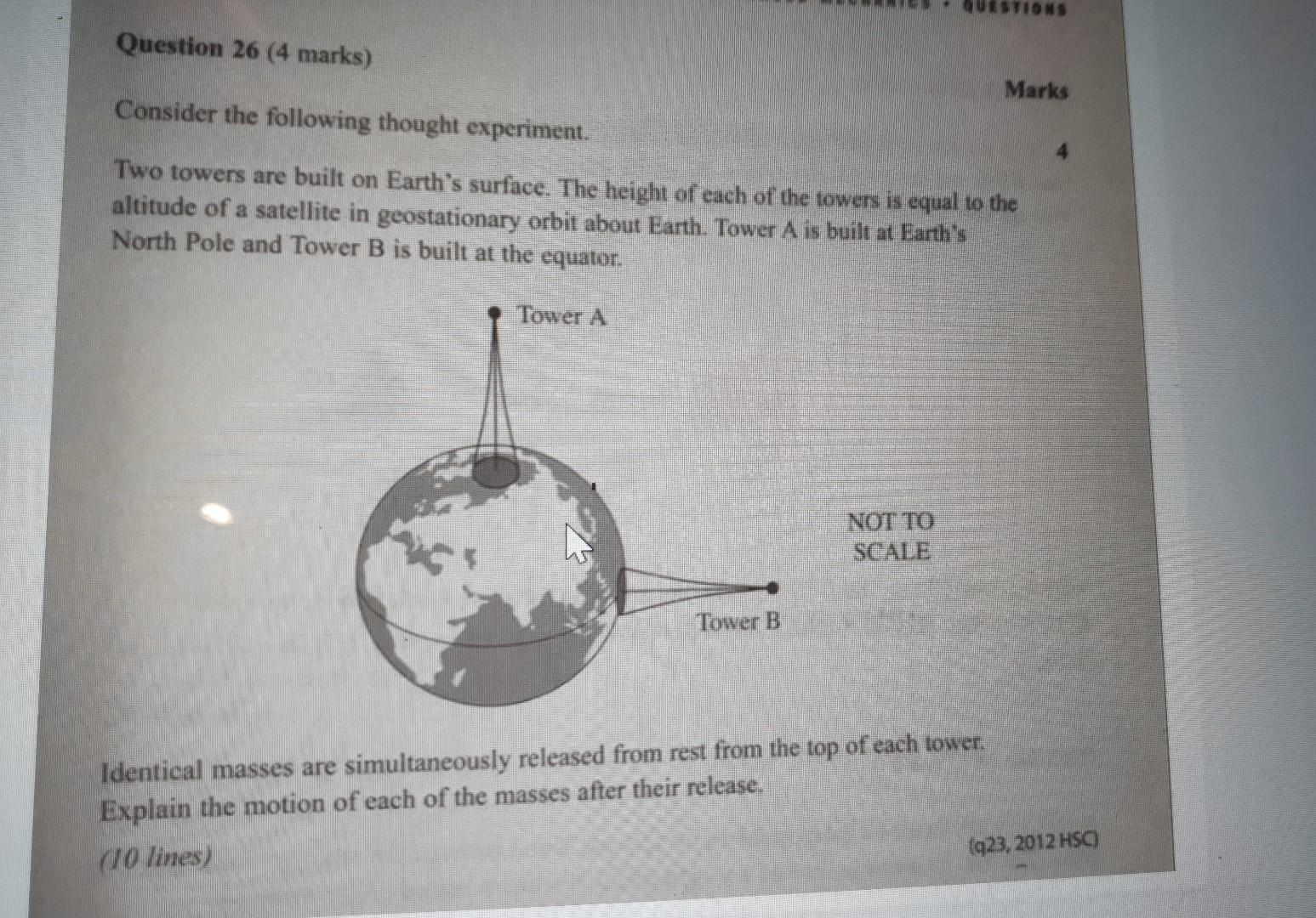 Solved Question 26 (4 marks) Marks Consider the following | Chegg.com