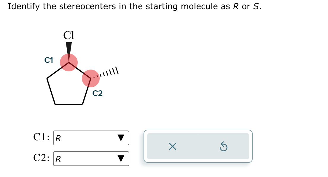 Solved Identify the stereocenters in the starting molecule | Chegg.com