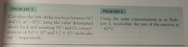 Solved PROBLEM 1PROBLEM 21. ﻿Calculate the rate of the | Chegg.com
