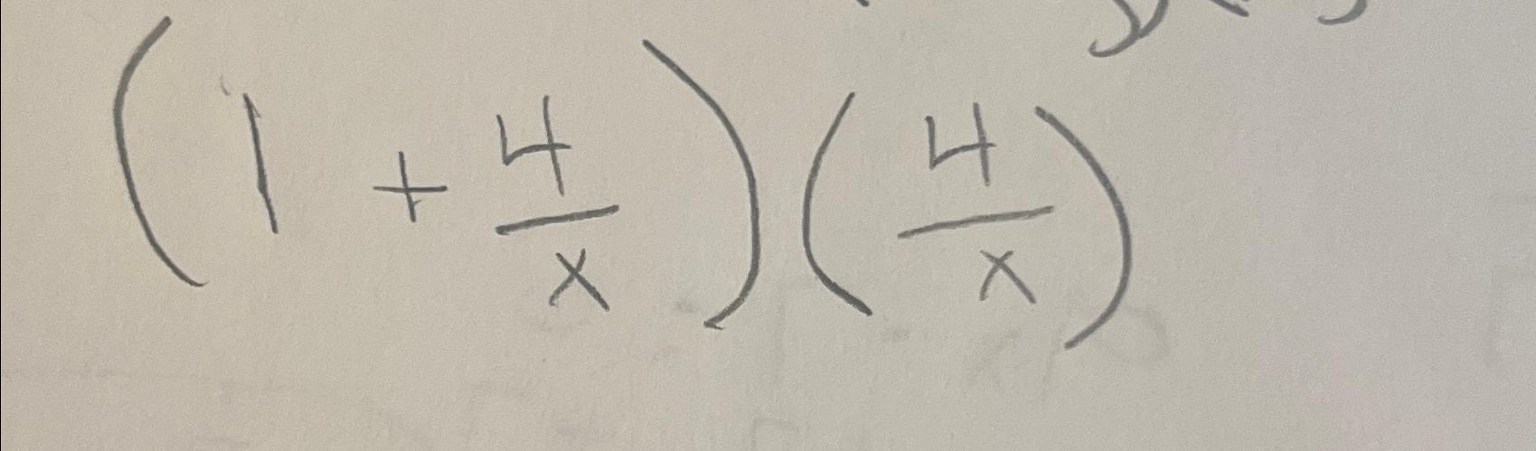 Solved (1+4x)(4x)Simplify and find the domain | Chegg.com