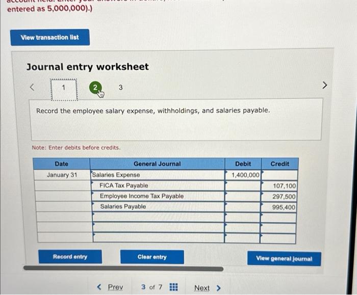 Solved Journal entry worksheet Record the employer-provided | Chegg.com
