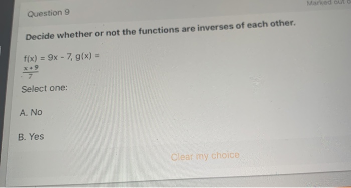 Solved Decide whether or not the functions are inverses of | Chegg.com