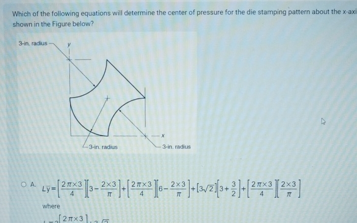 [Solved]: Which of the following equations will determine th