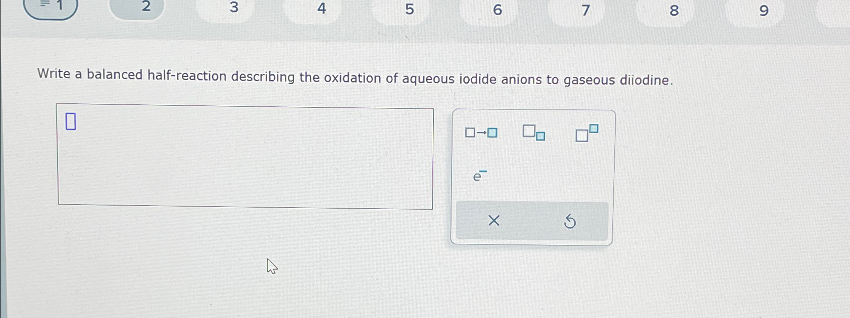 Solved Write a balanced half-reaction describing the | Chegg.com