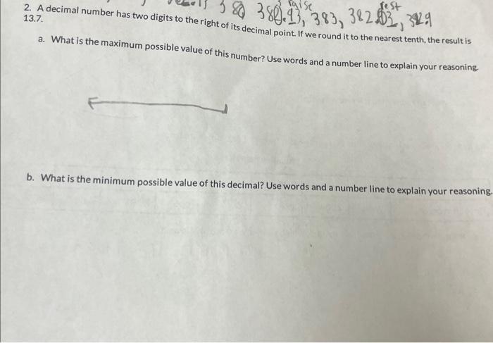 Solved 2. A decimal number has two digits to the right of | Chegg.com