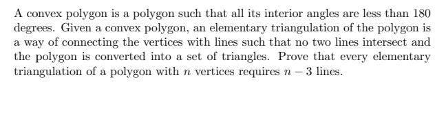 Solved A convex polygon is a polygon such that all its | Chegg.com