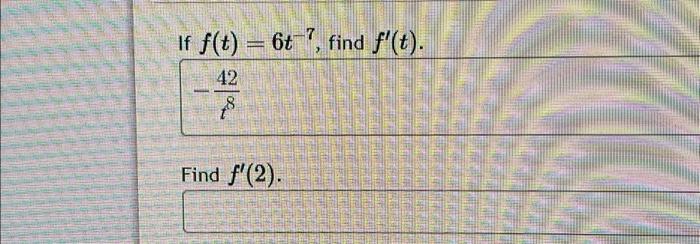 Solved If f(t)=6t−7 | Chegg.com